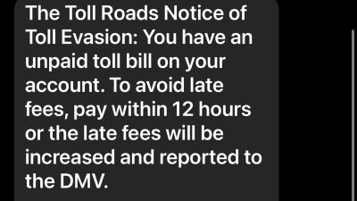 Text messages claim unpaid toll bills are a scam, officials warn – NBC ...