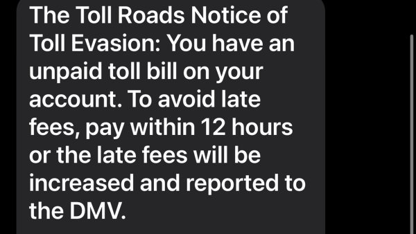 Text messages claim unpaid toll bills are a scam, officials warn – NBC ...