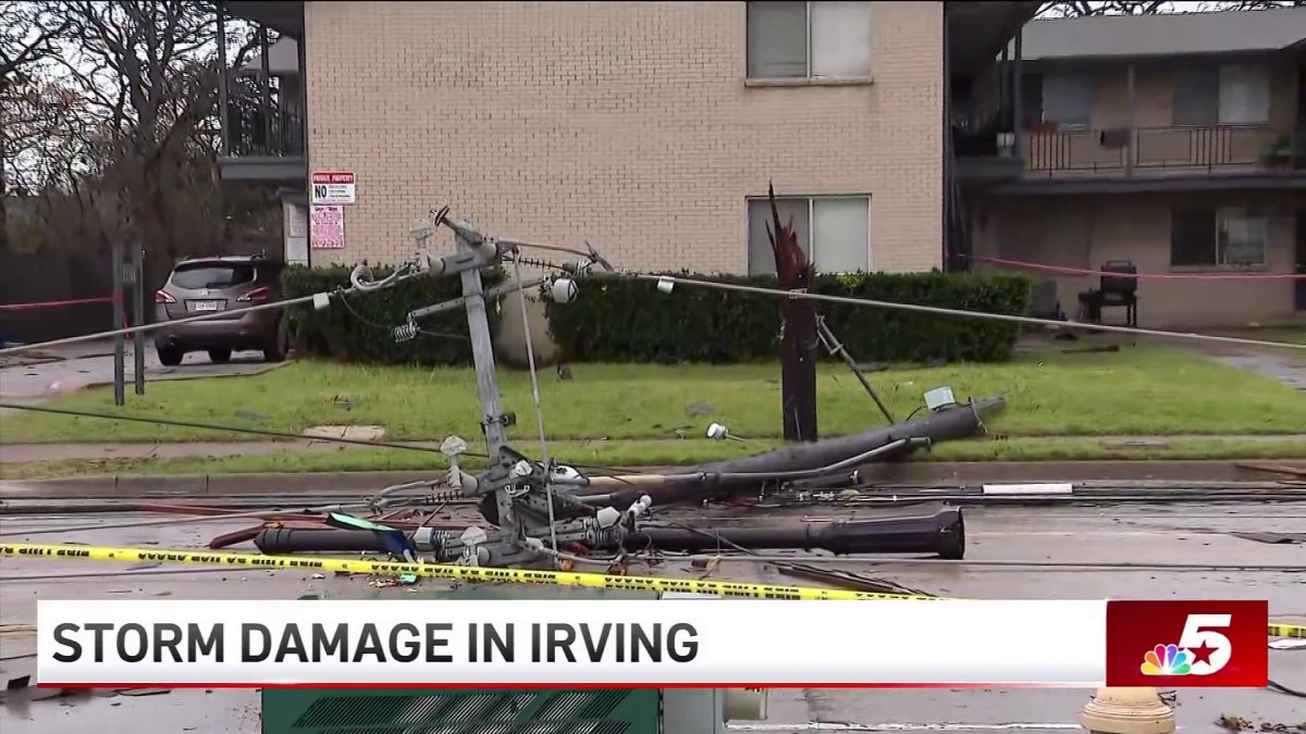 Early morning storms leave trail of damage in North Texas – NBC 5 ...