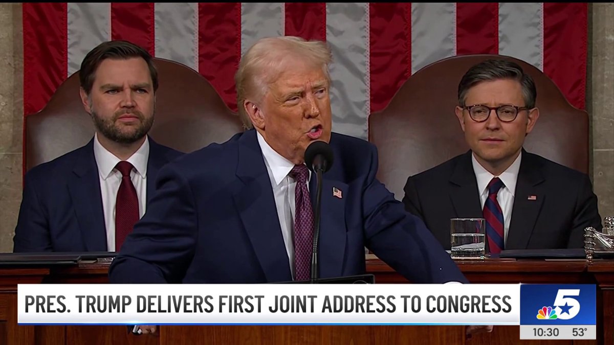 Texas Democrats walk out of Trump’s joint address to Congress – NBC 5 ...