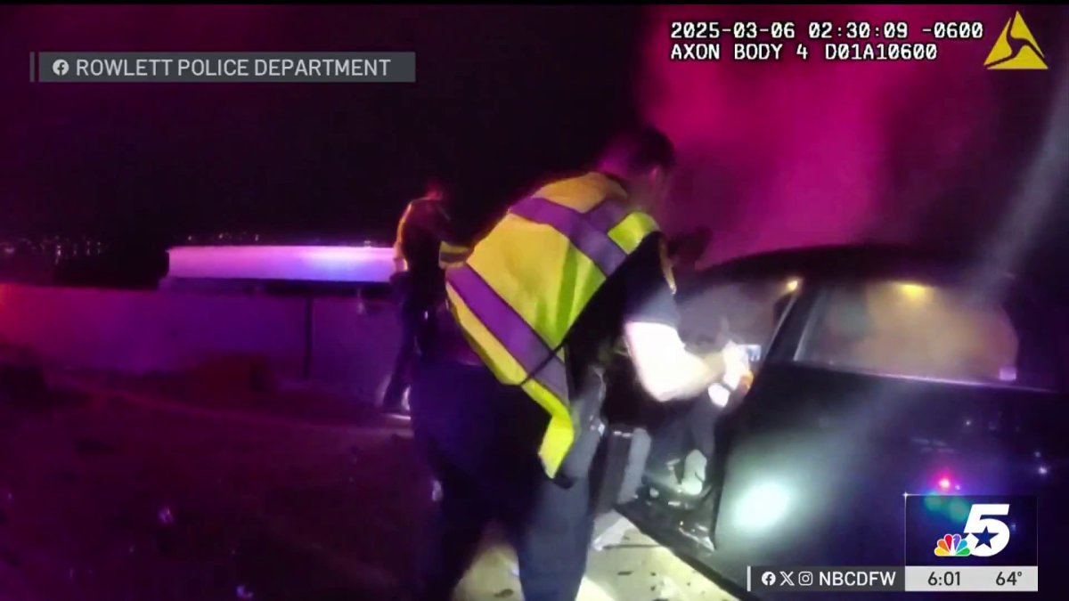 Rowlett police officer’s selfless act caught on camera – NBC 5 Dallas ...