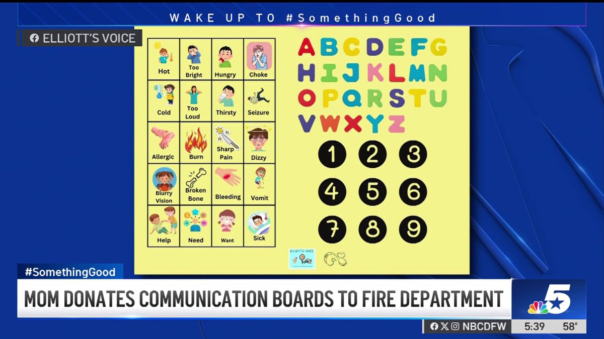 Mom donates emergency communication boards to Fort Worth Fire ...