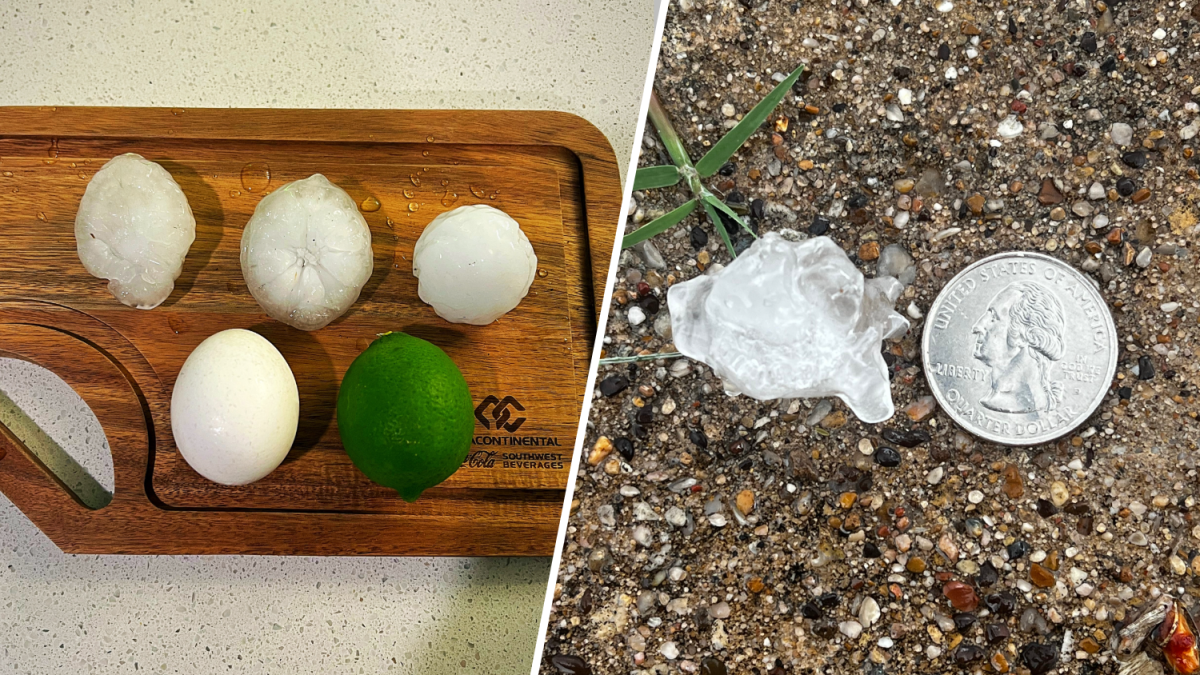 PHOTOS: Hail in North Texas on March 25 – NBC 5 Dallas-Fort Worth