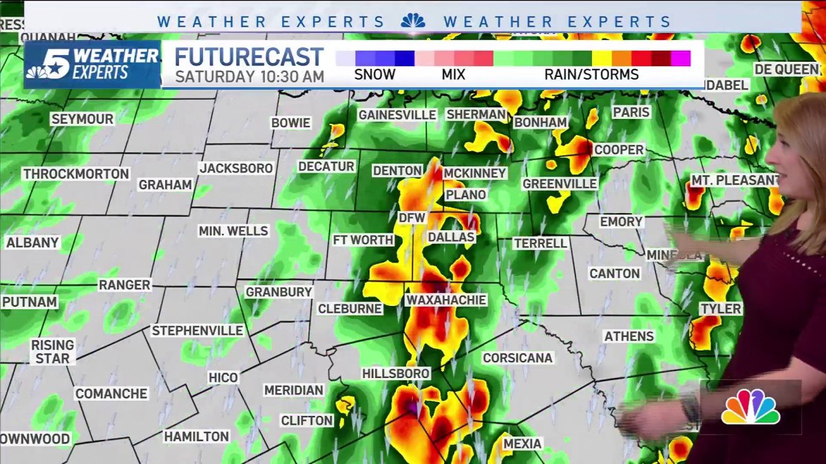 NBC 5 Forecast: Flooding and severe storms possible as more rain falls ...