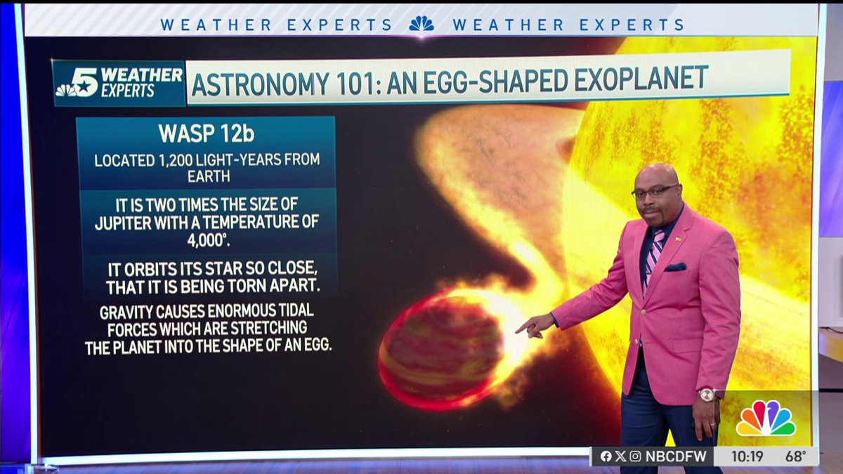 Astronomy 101: An Egg-shaped Exoplanet – NBC 5 Dallas-Fort Worth