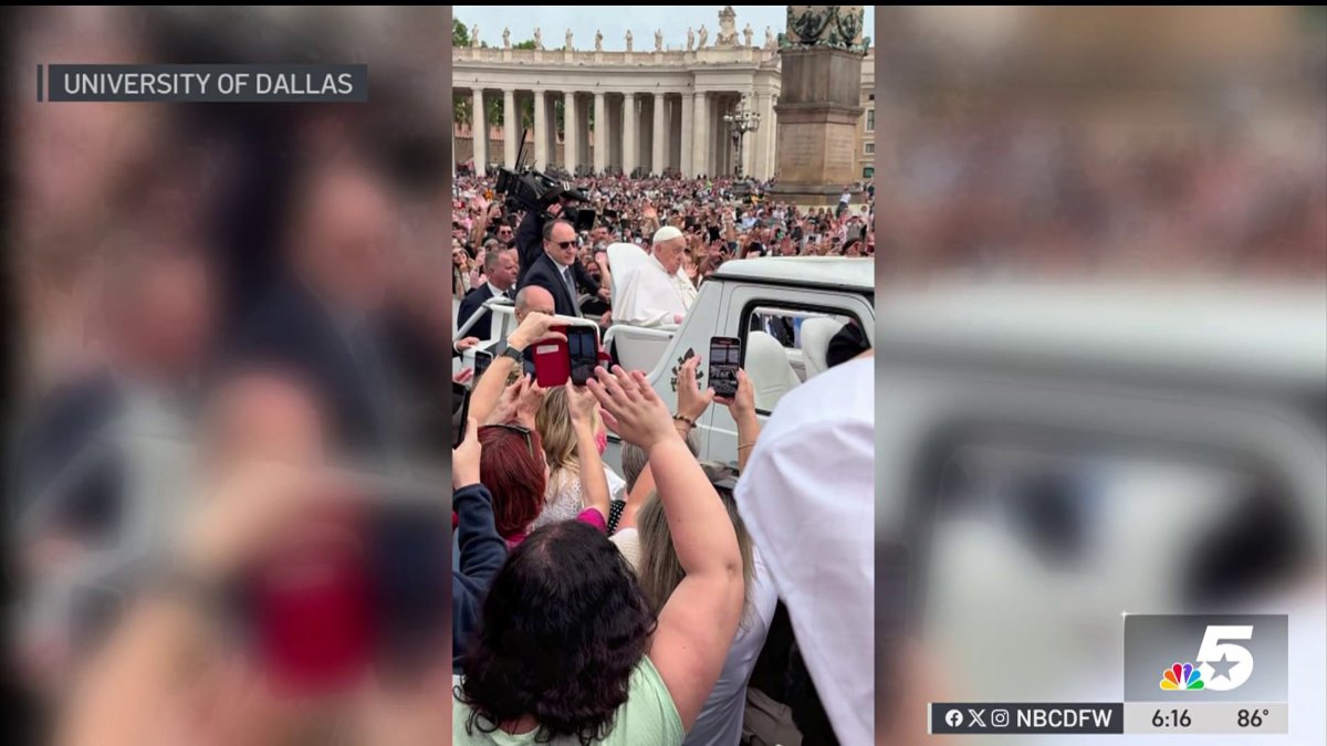 University of Dallas students share experience of seeing Pope before ...