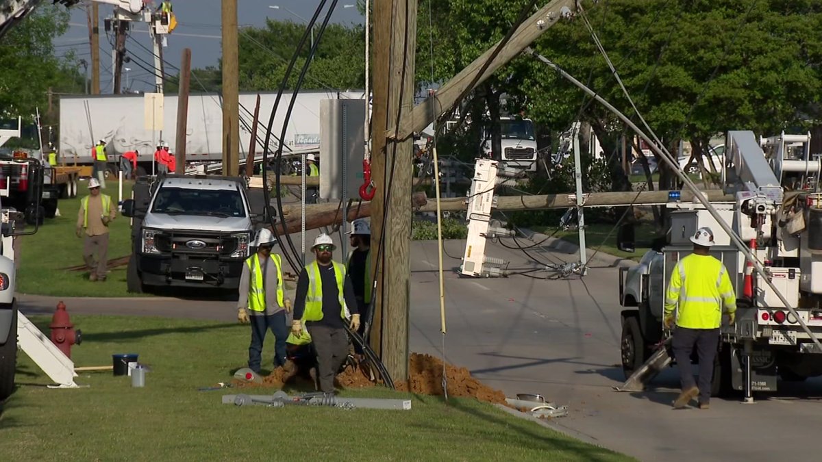 Power lines down in Euless after crash – NBC 5 Dallas-Fort Worth