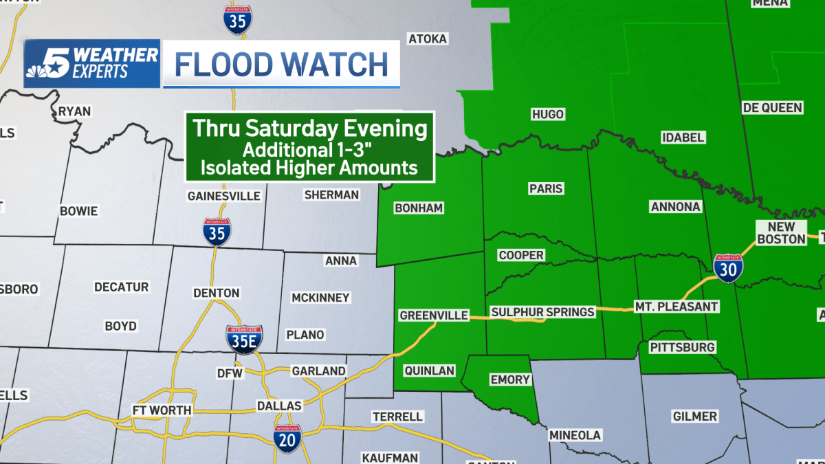 More thunderstorms, possible severe weather in DFW this weekend – NBC 5 ...