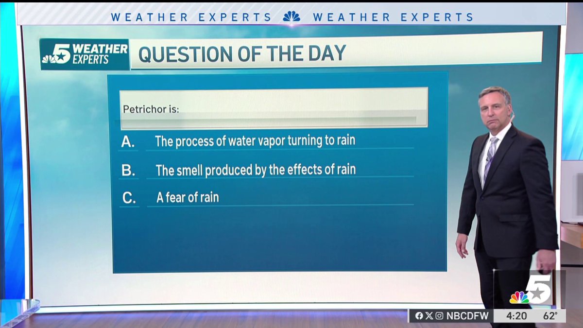 Weather Quiz: Petrichor – NBC 5 Dallas-Fort Worth