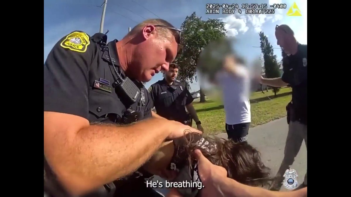 Bodycam video shows Tampa police saving boy choking on tomato – NBC 5 ...