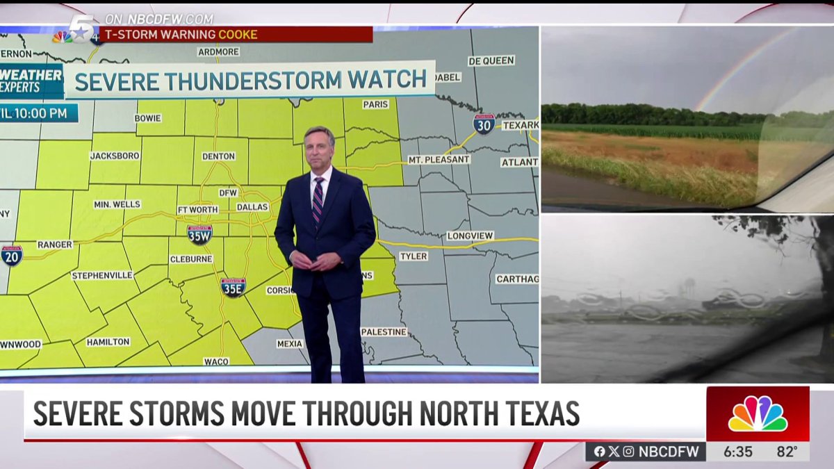 Severe storms bring hail and heavy rain to parts of North Texas – NBC 5 ...