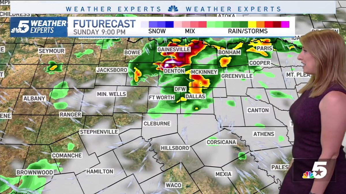 NBC 5 Forecast: More storms possible in North Texas today and tomorrow ...