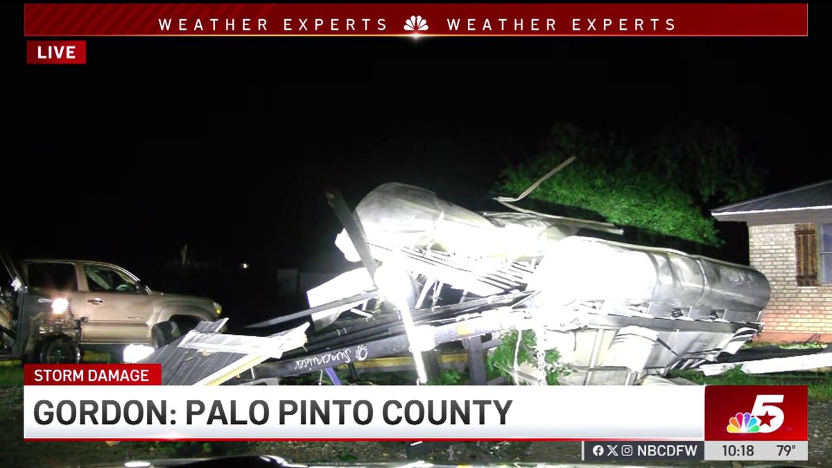 Palo Pinto County town of Gordon hit by tornado Sunday – NBC 5 Dallas ...
