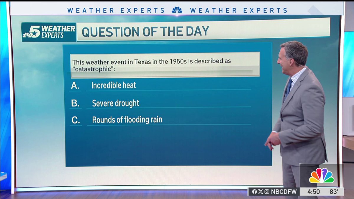 Weather Quiz: Catastrophic weather event – NBC 5 Dallas-Fort Worth