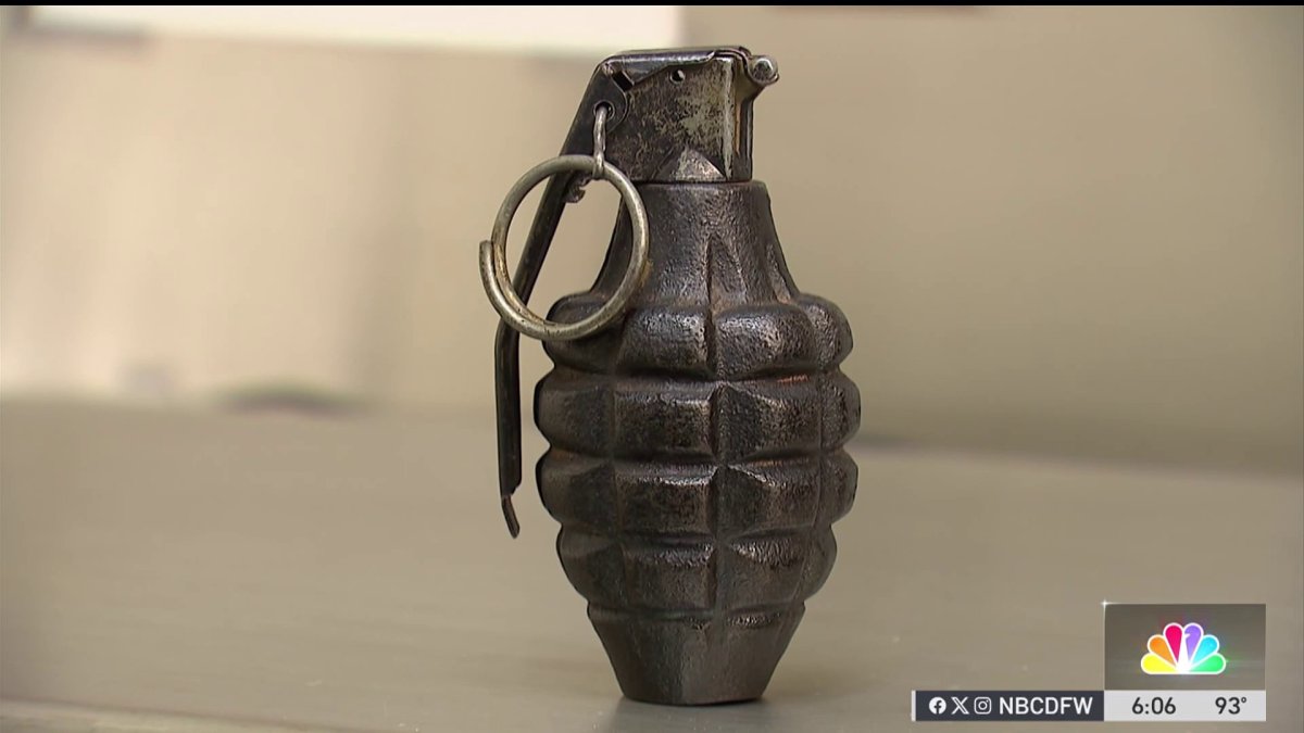 Replica grenade found in Plano now helping police department – NBC 5 ...