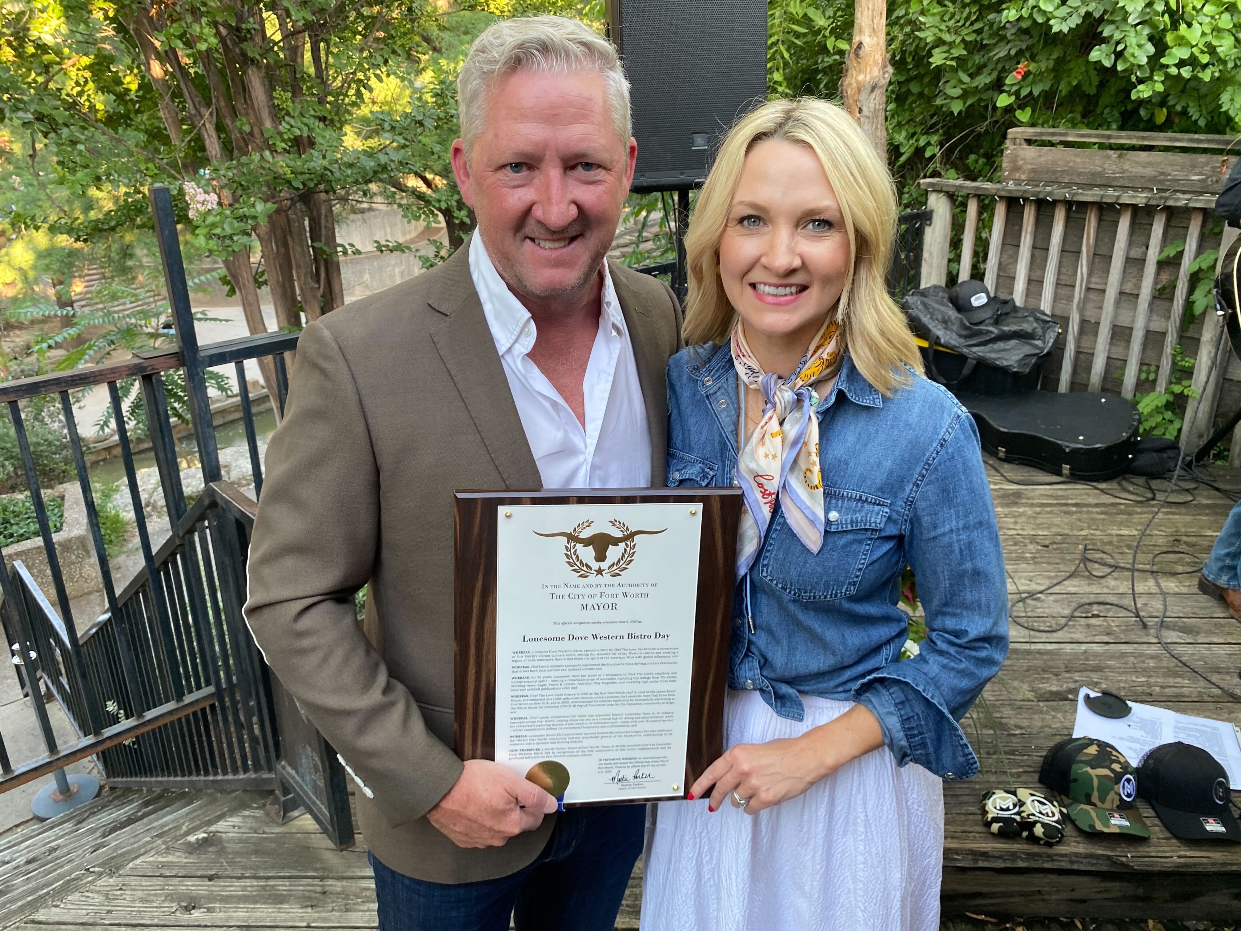 Proclamation honoring Lonesome Dove Western Bistro – NBC 5 Dallas-Fort ...