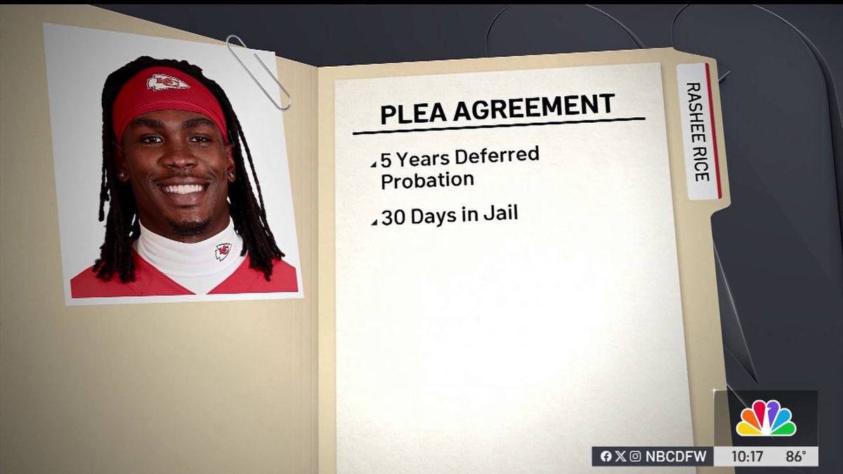 Chiefs wide receiver Rashee Rice to spend time in jail after guilty ...