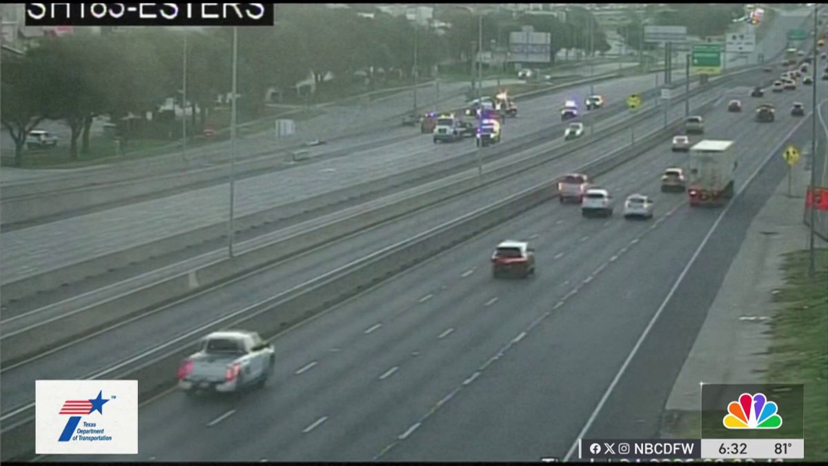 SH-183 closed near DFW Airport after single-vehicle crash – NBC 5 ...