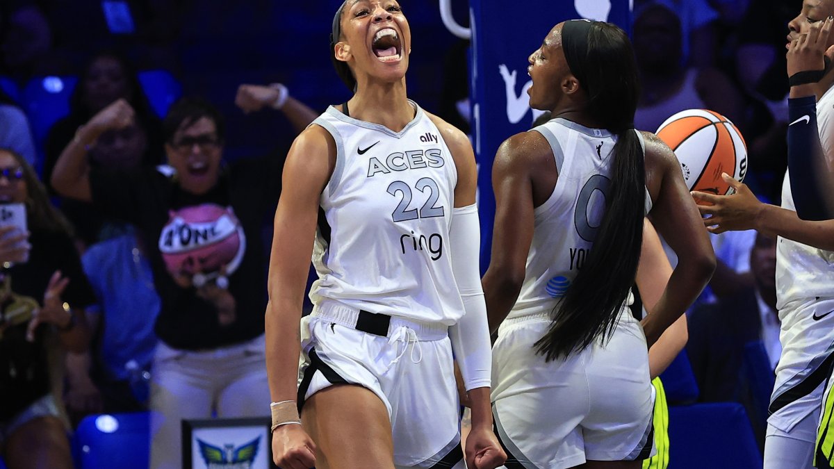 A’ja Wilson scores 37 as Aces outlast Wings 90-86 – NBC 5 Dallas-Fort Worth