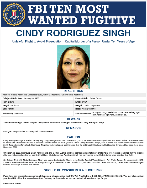 Mother of missing Texas boy added to FBI’s Most Wanted List – NBC 5 ...