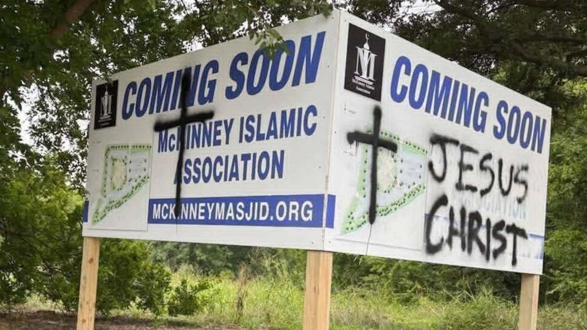North Texas community reacts to vandalism at proposed mosque site – NBC ...