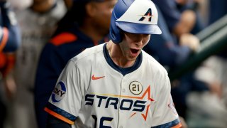Cole homers after Alvarez injury, Astros beat Rangers 6-3 – NBC 5 ...