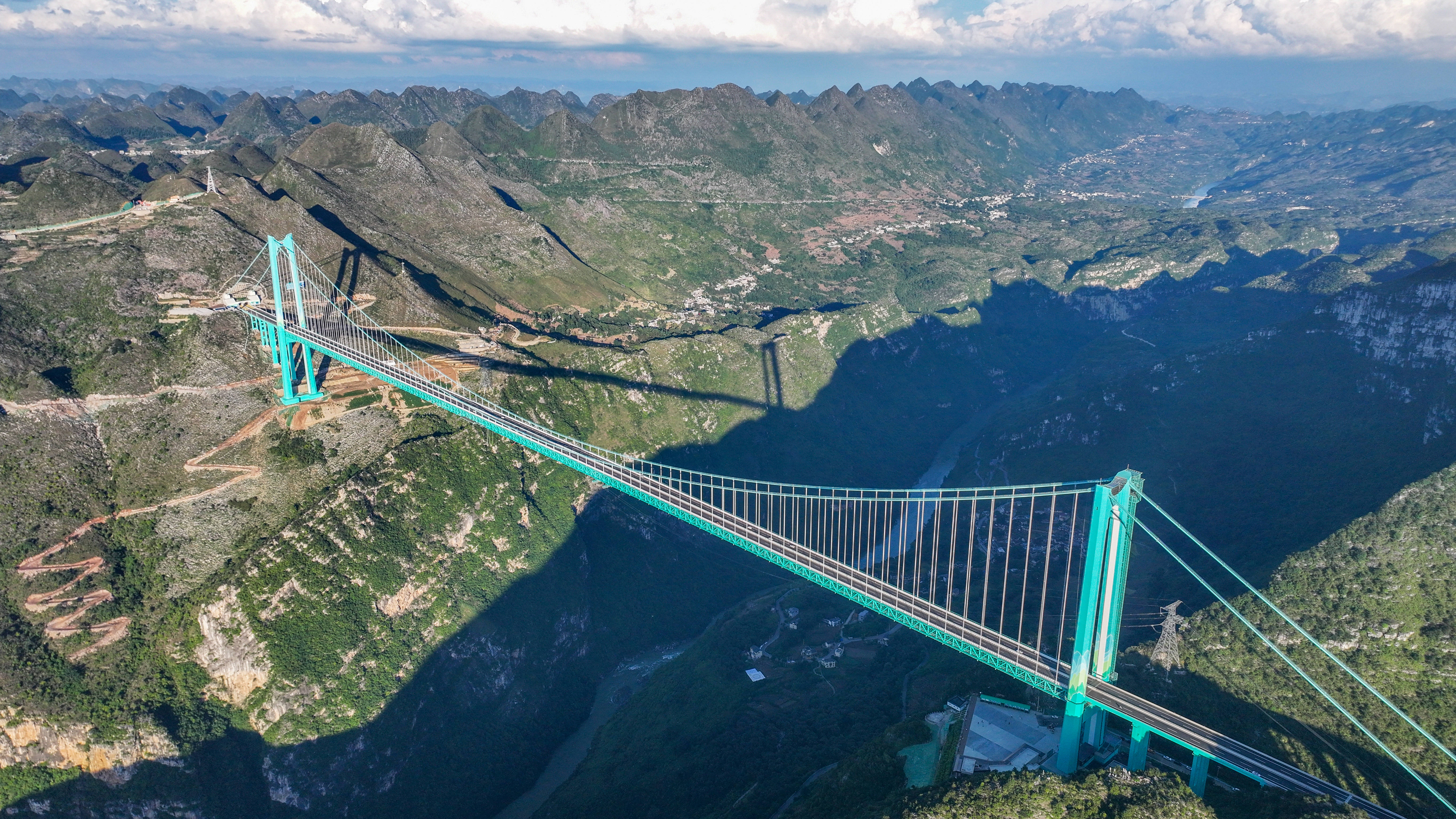 China opens world’s highest bridge, breaking its own record – NBC 5 ...
