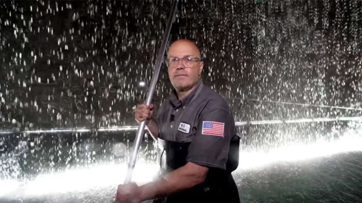 Custodians for 9/11 memorial pools share glimpse at their jobs – NBC 5 ...