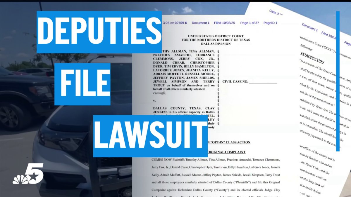 Dallas County deputies file lawsuit over unpaid overtime – NBC 5 Dallas ...