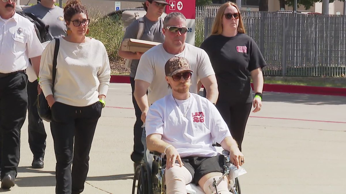 Fort Worth firefighter home after 34-day hospital stay – NBC 5 Dallas ...