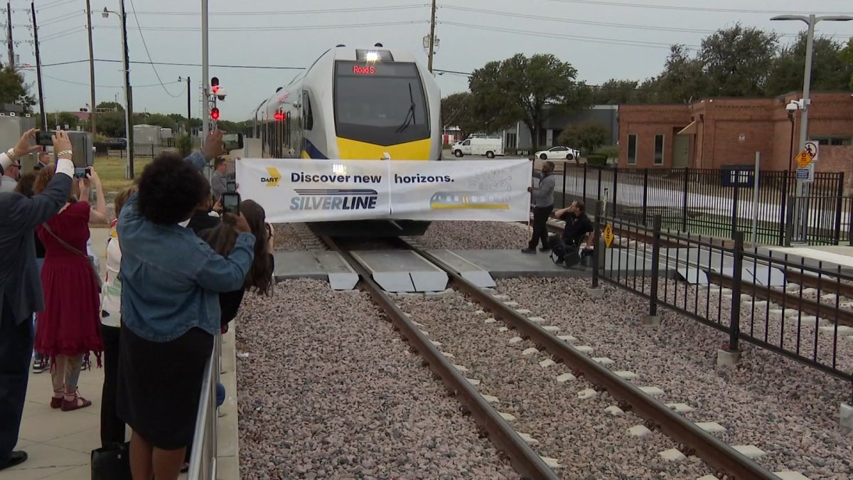 DART launches Silver Line rail connecting eight cities to DFW Airport ...