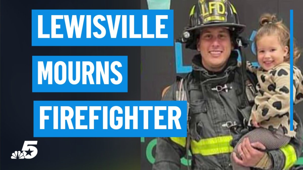 Community devestated as Lewisville remembers firefighter after ...
