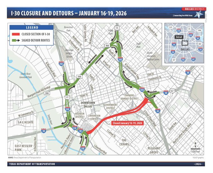 Heads up for drivers: major closure in Dallas – NBC 5 Dallas-Fort Worth