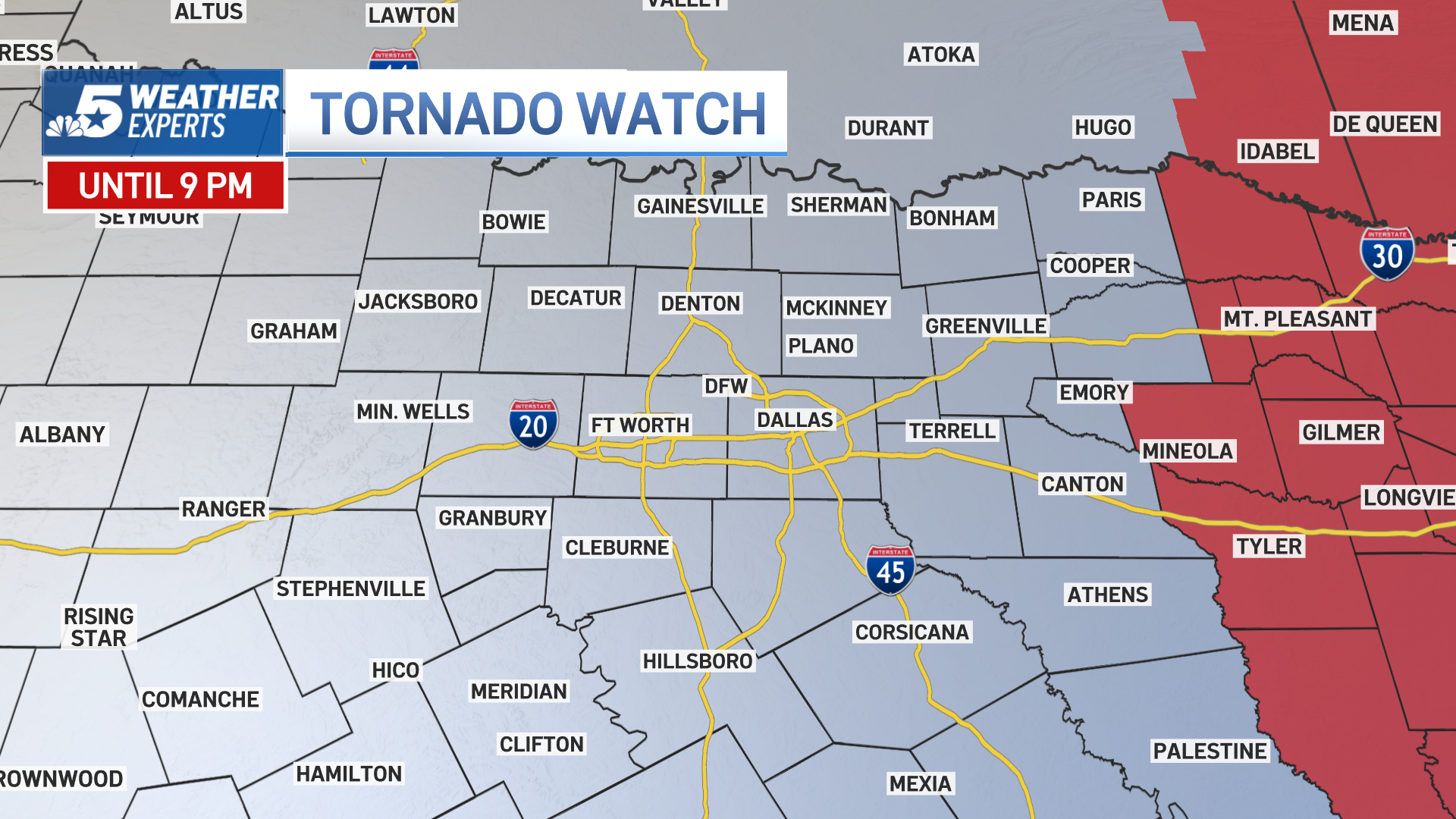 High winds in North Texas prompt highway closures and concert cancel ...