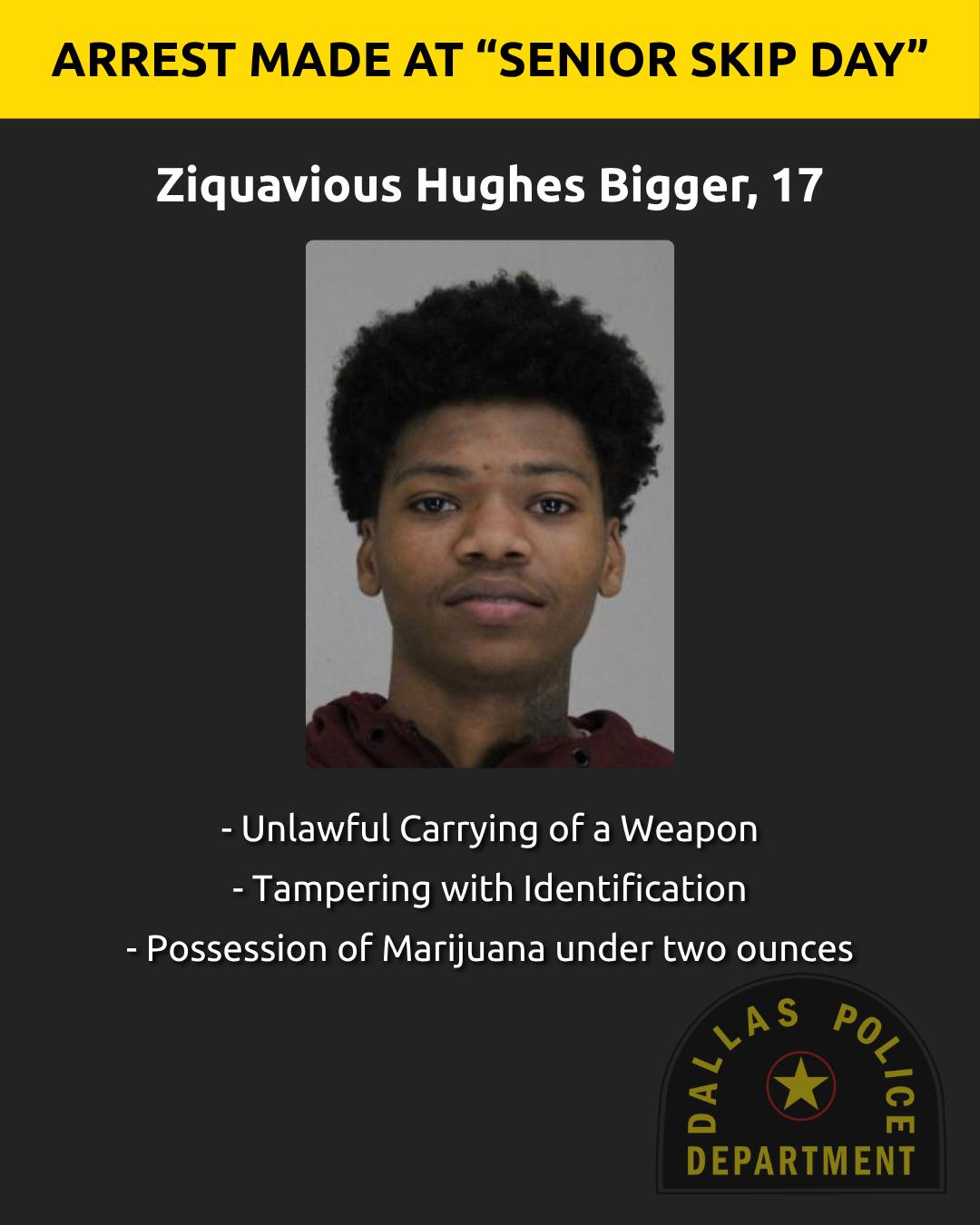 Dallas police stop armed teen at senior skip day gathering – NBC 5 ...