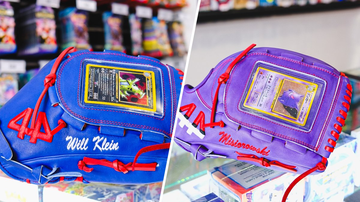 New baseball gloves let MLB pitchers show off Pokémon cards – NBC 5 ...